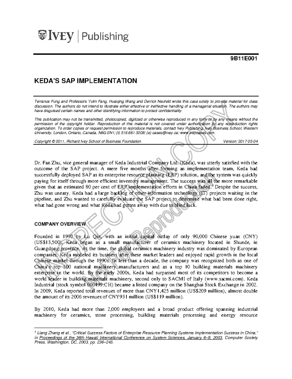 Keda's SAP Implementation - 9B11E KEDA’S SAP IMPLEMENTATION Terrance ...
