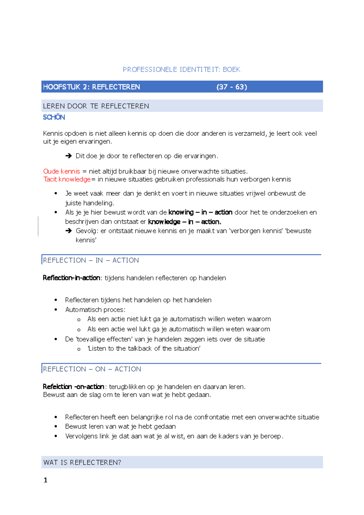 Professionele identiteit boek - PROFESSIONELE IDENTITEIT: BOEK HOOFSTUK ...