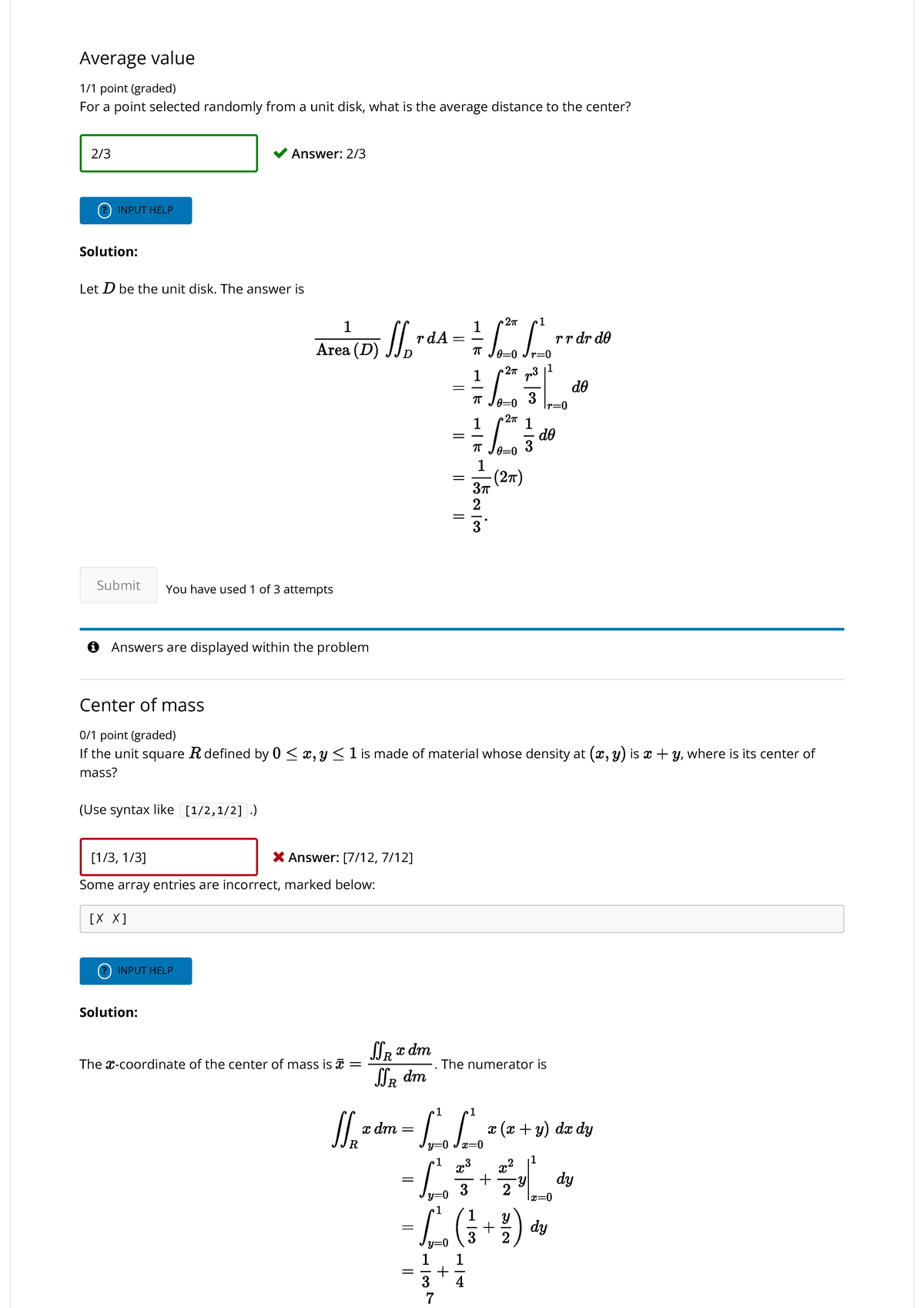 5A Part A Calculus MITx Residential 3 - Answers are displayed within ...