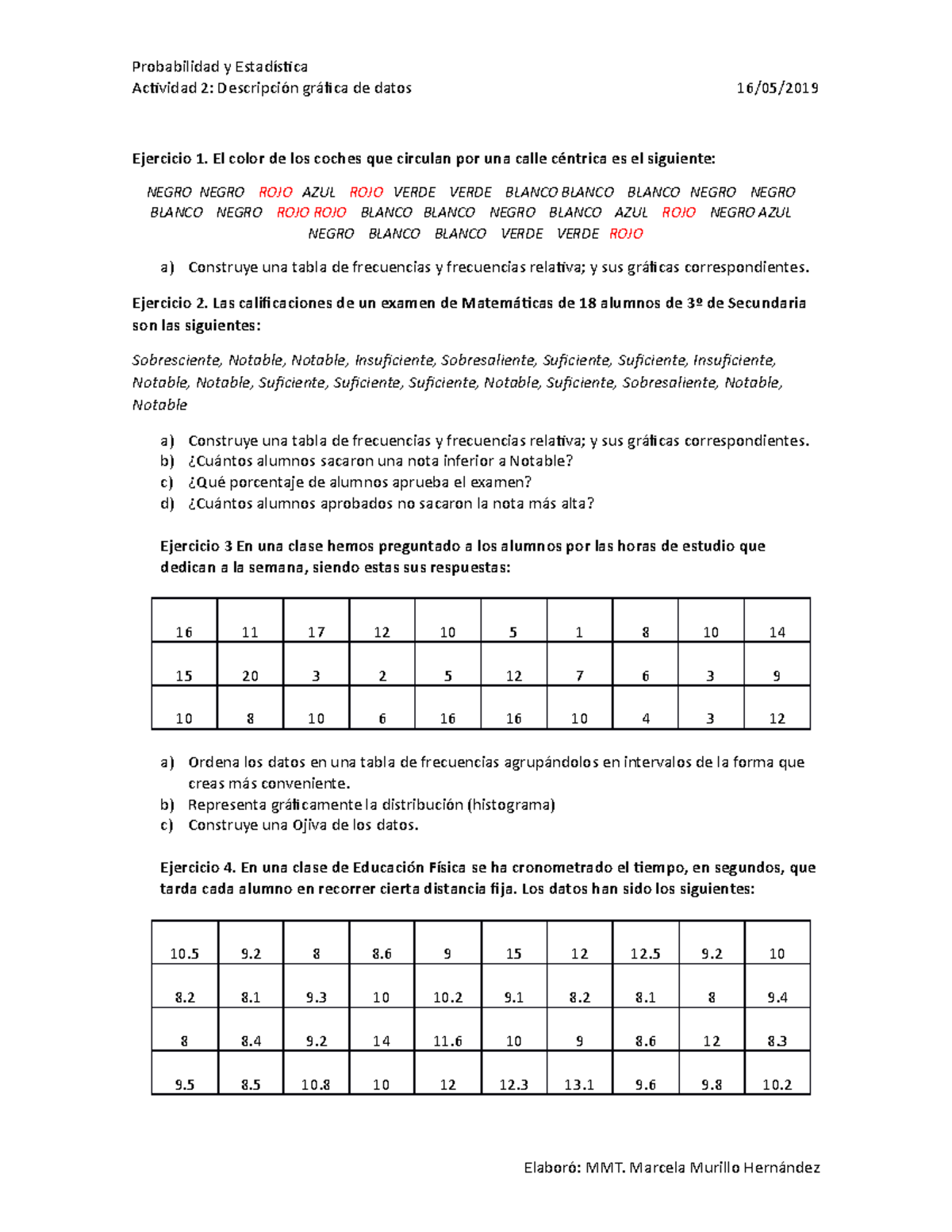 Actividad 2 - Apuntes 123 - Probabilidad y Estadística Actividad 2 ...