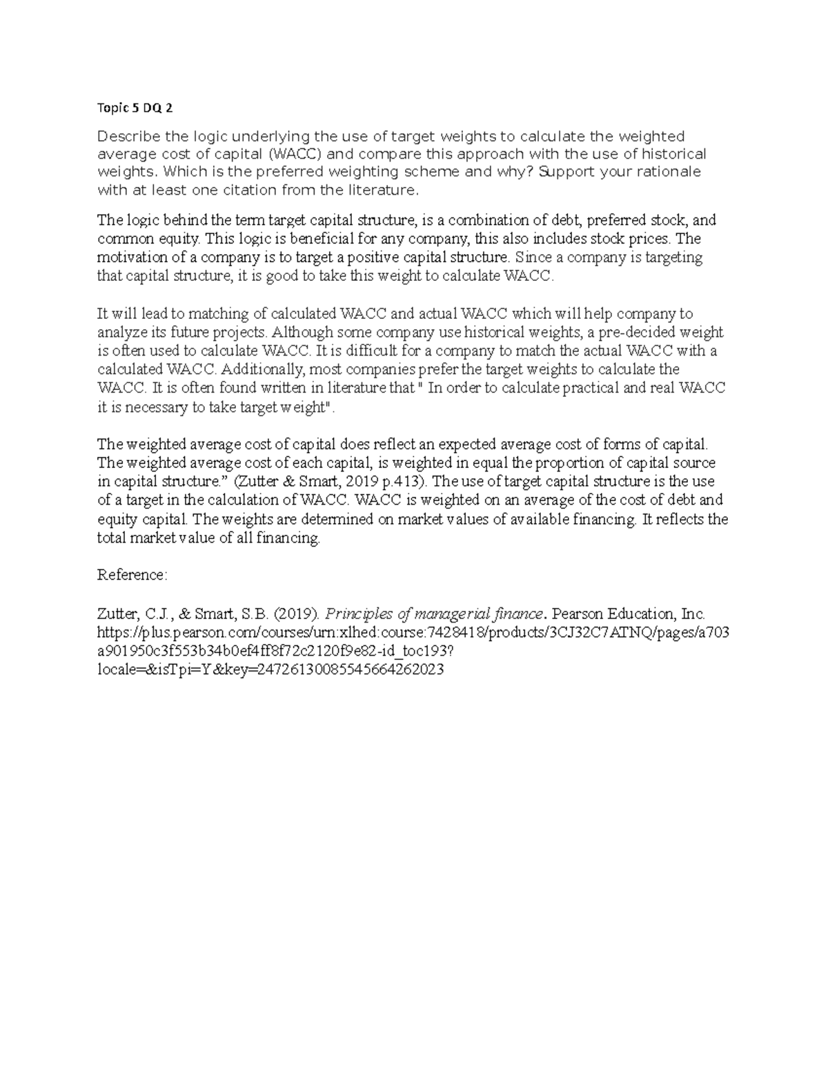 Topic 5 DQ 2 - Weekly Assignments - FIN-504 - GCU - Studocu