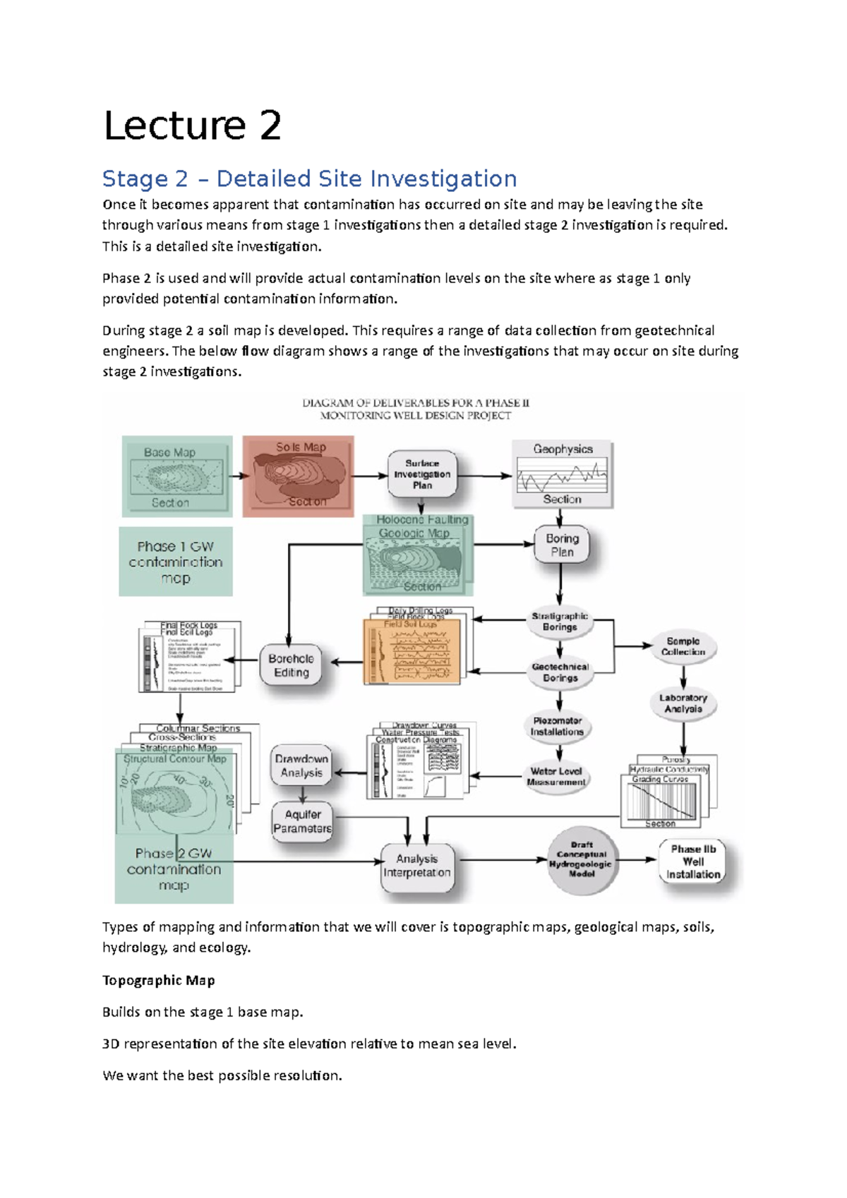 Lecture 2 - Lecture 2 Stage 2 – Detailed Site Investigation Once it ...