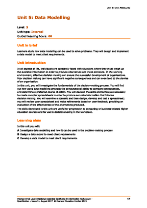 BTEC Nationals Information Technology Student Book - (Chapter 5 Data ...