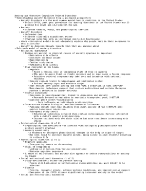 Week 3 Class 2 (Chapter 6) - Stress Definitions Stressors External ...