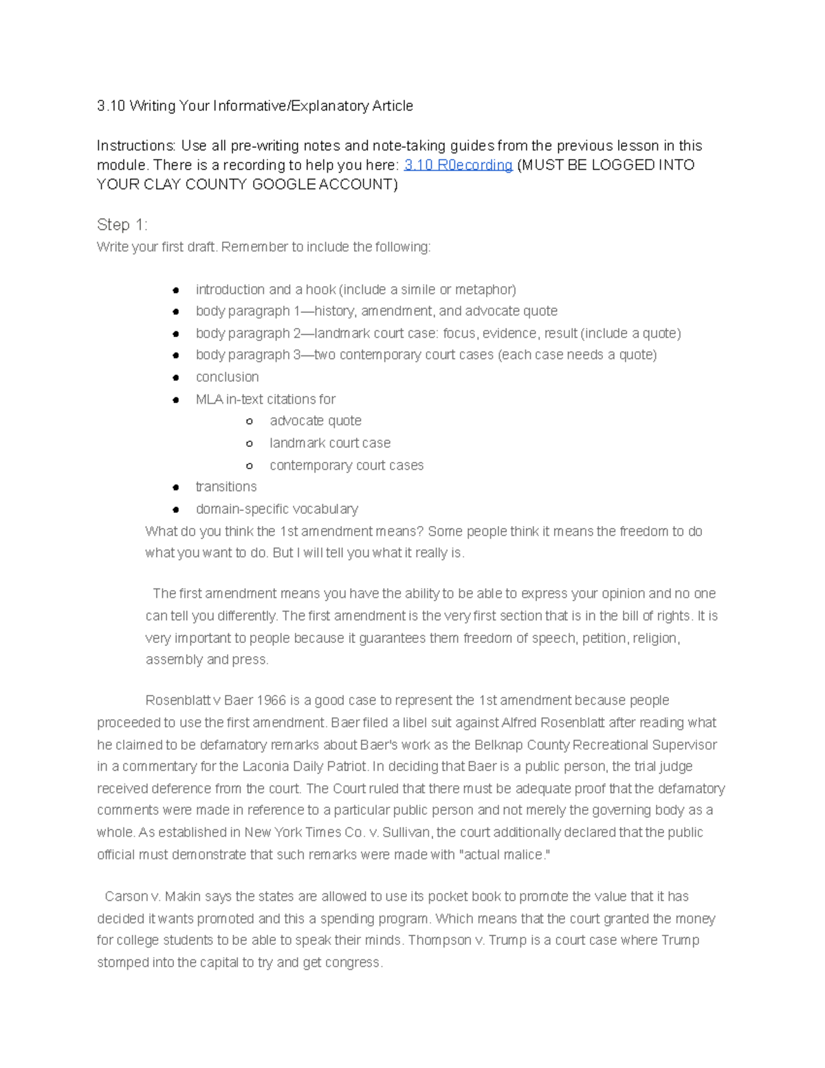 Elizabeth F.3.10 - notes - 3 Writing Your Informative/Explanatory ...
