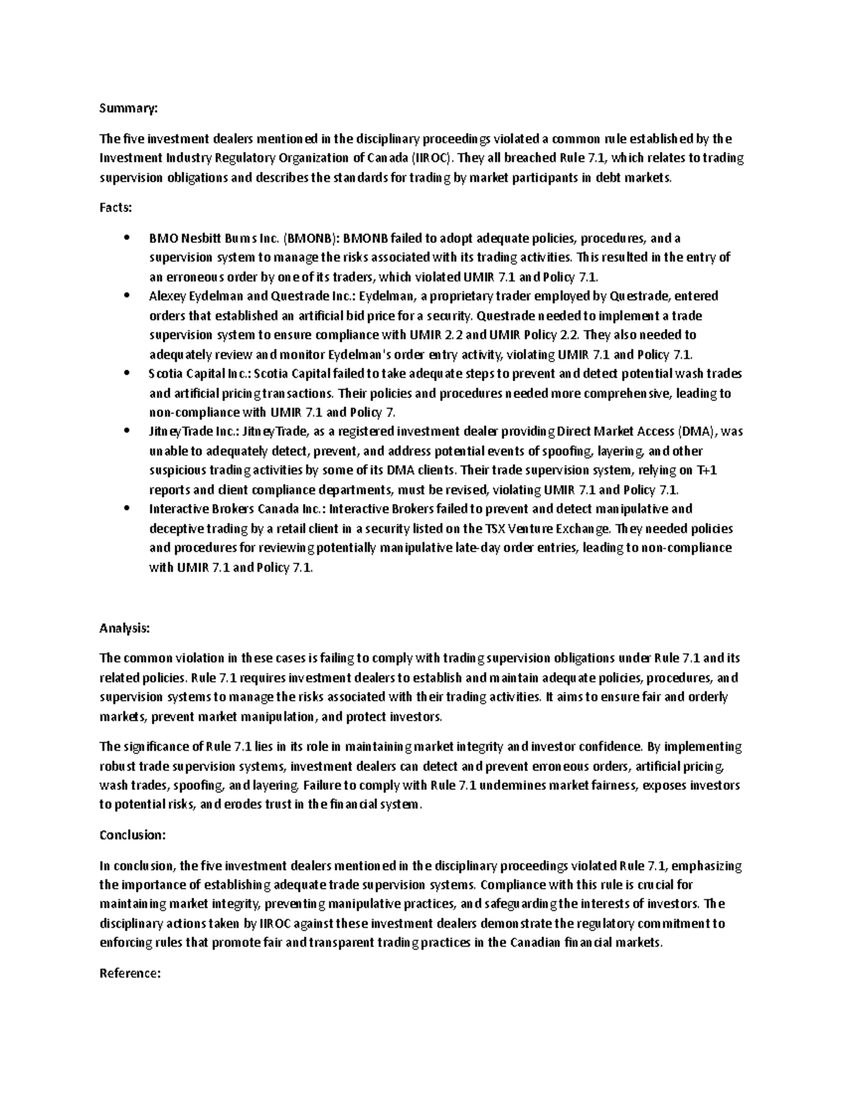 FIN 4203 Week 2 - ASSIGNMENT WEEKLY - MGMT 6083 - Fanshawe - Studocu