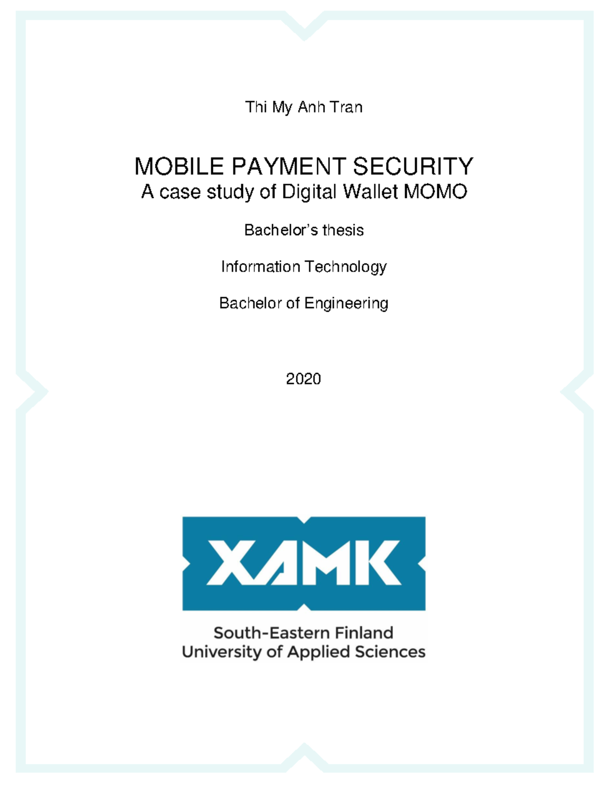 Momo - textbook for payment methods - Thi My Anh Tran MOBILE PAYMENT ...