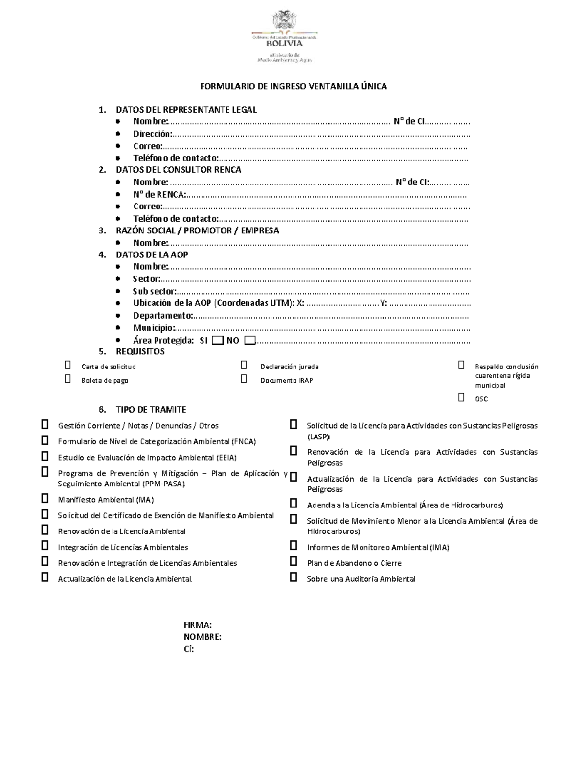Formulario DE Ingreso Ventanilla Unica - 1. 2. 3. 4. 5. Carta de Boleta de 6. Gestión Corrien ...