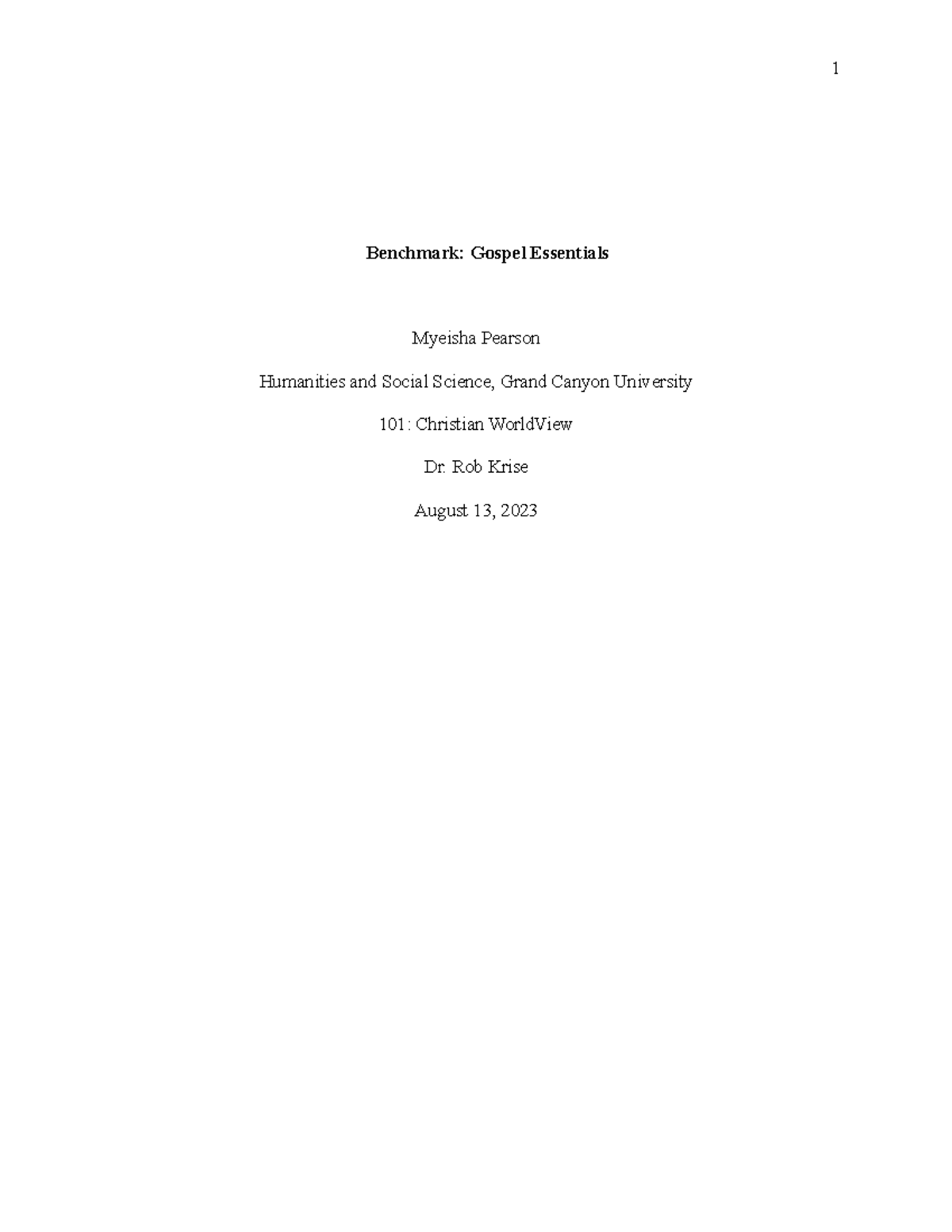 CWV-101-Benchmark Gospel Essential - Benchmark: Gospel Essentials ...