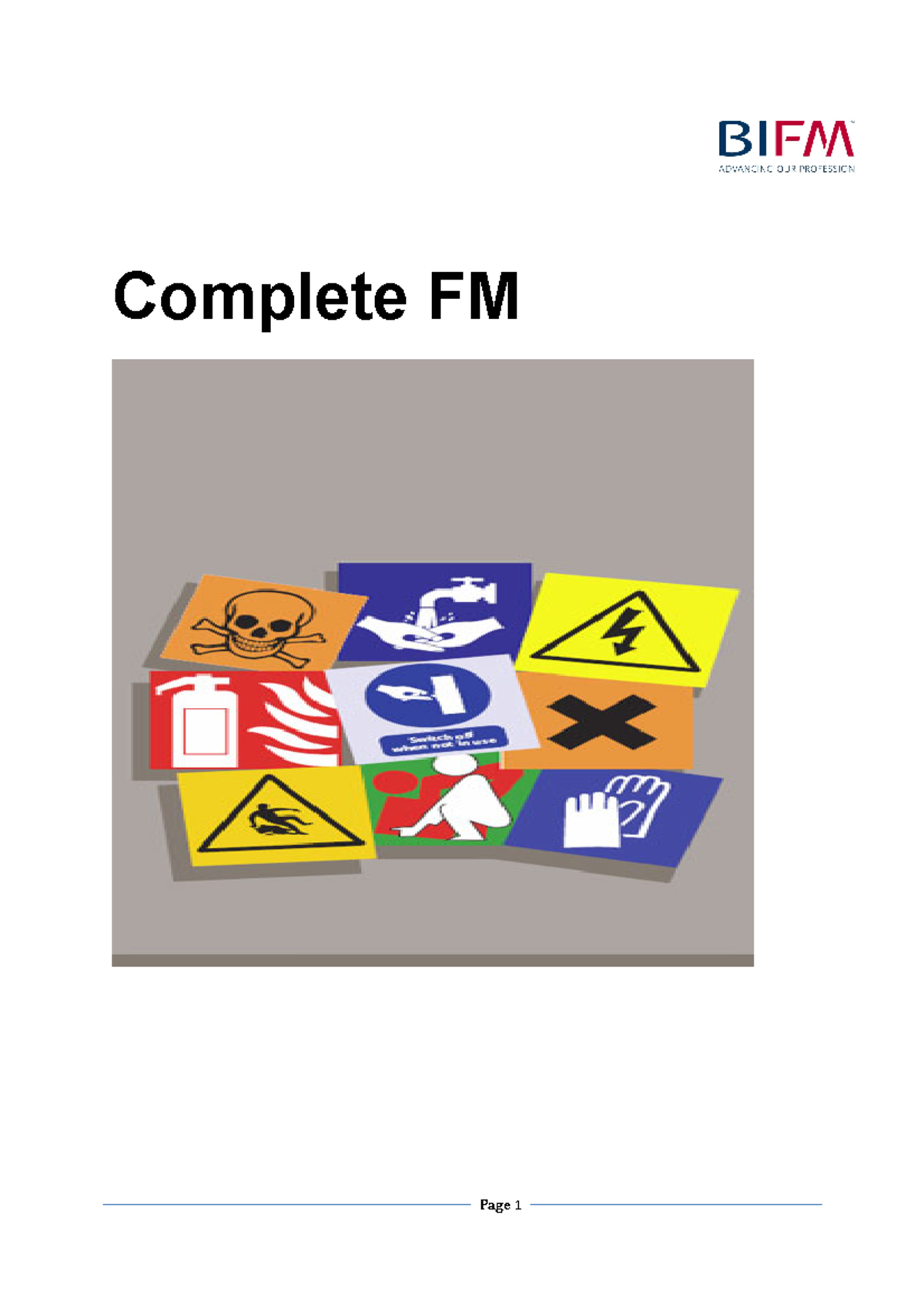 4.05 BIFM 0042087 - TASKS - Complete FM Page Employees guide to Health ...