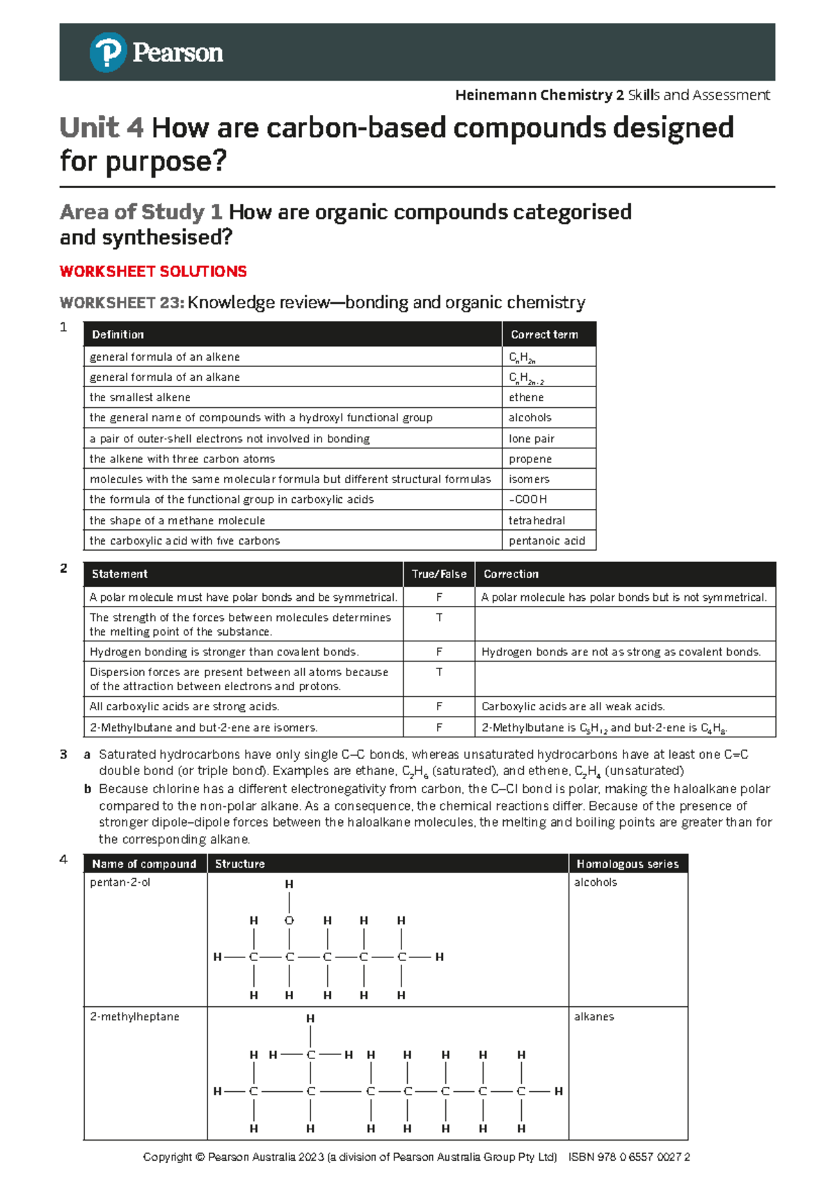 Aos chemistry workbook - Unit 4 How are carbon-based compounds designed ...