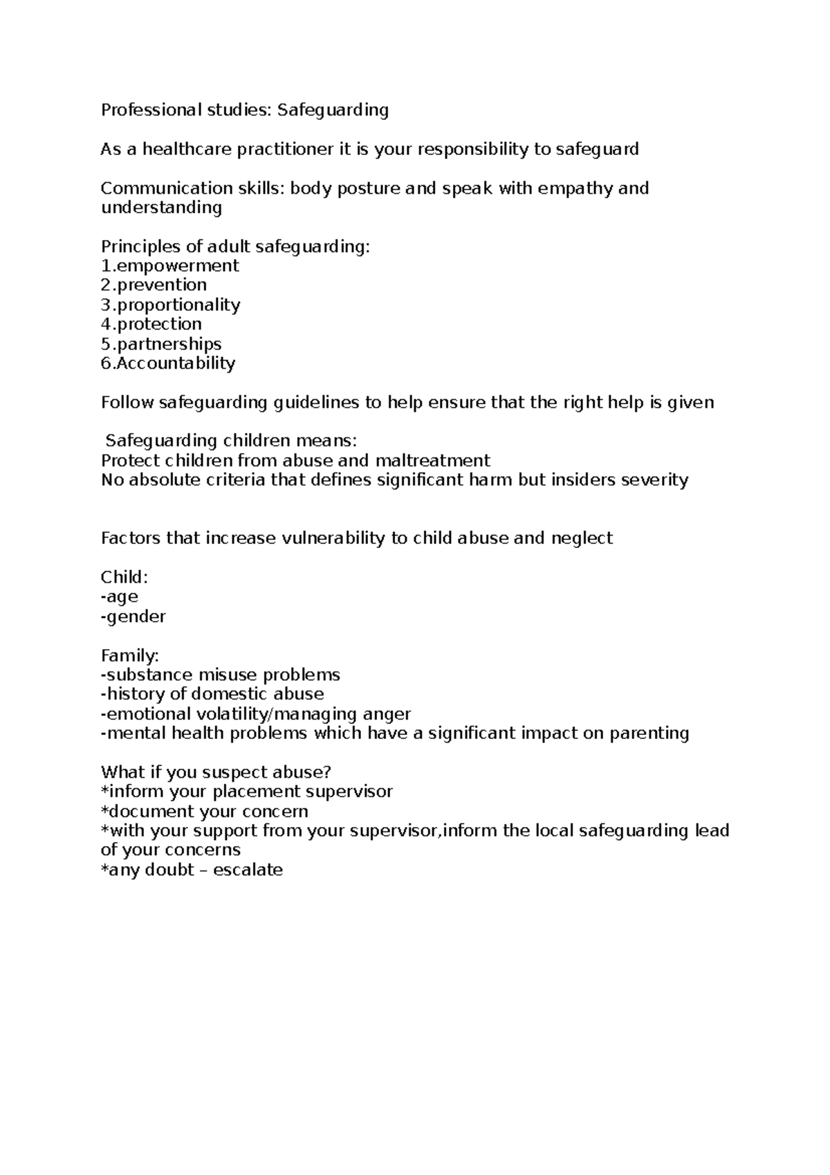 Safeguarding - Studocu