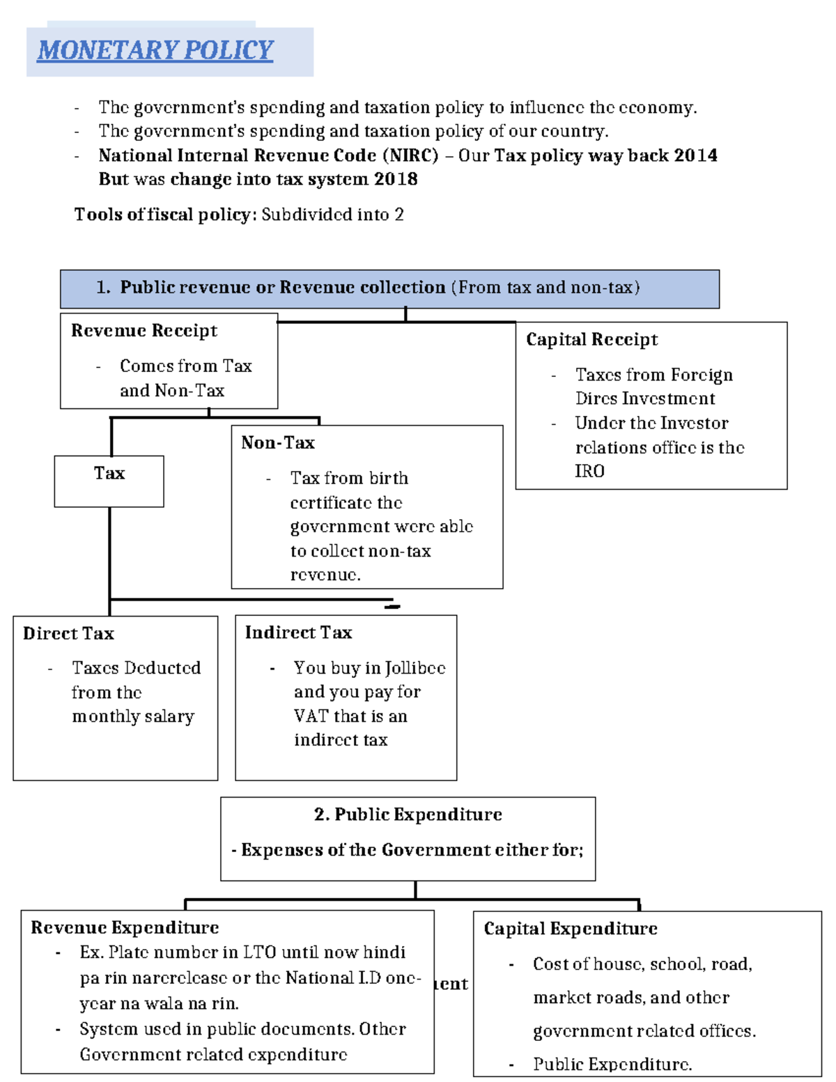 Monetary&Fiscal Policy&Poverty - The government’s spending and taxation ...