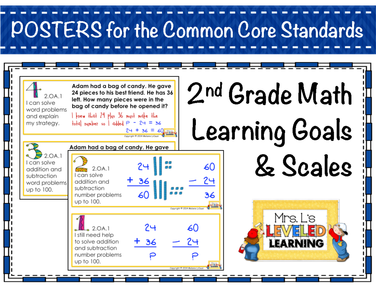 2nd Grade Math Growth Mindset Postersfor Displayand Differentiation ...