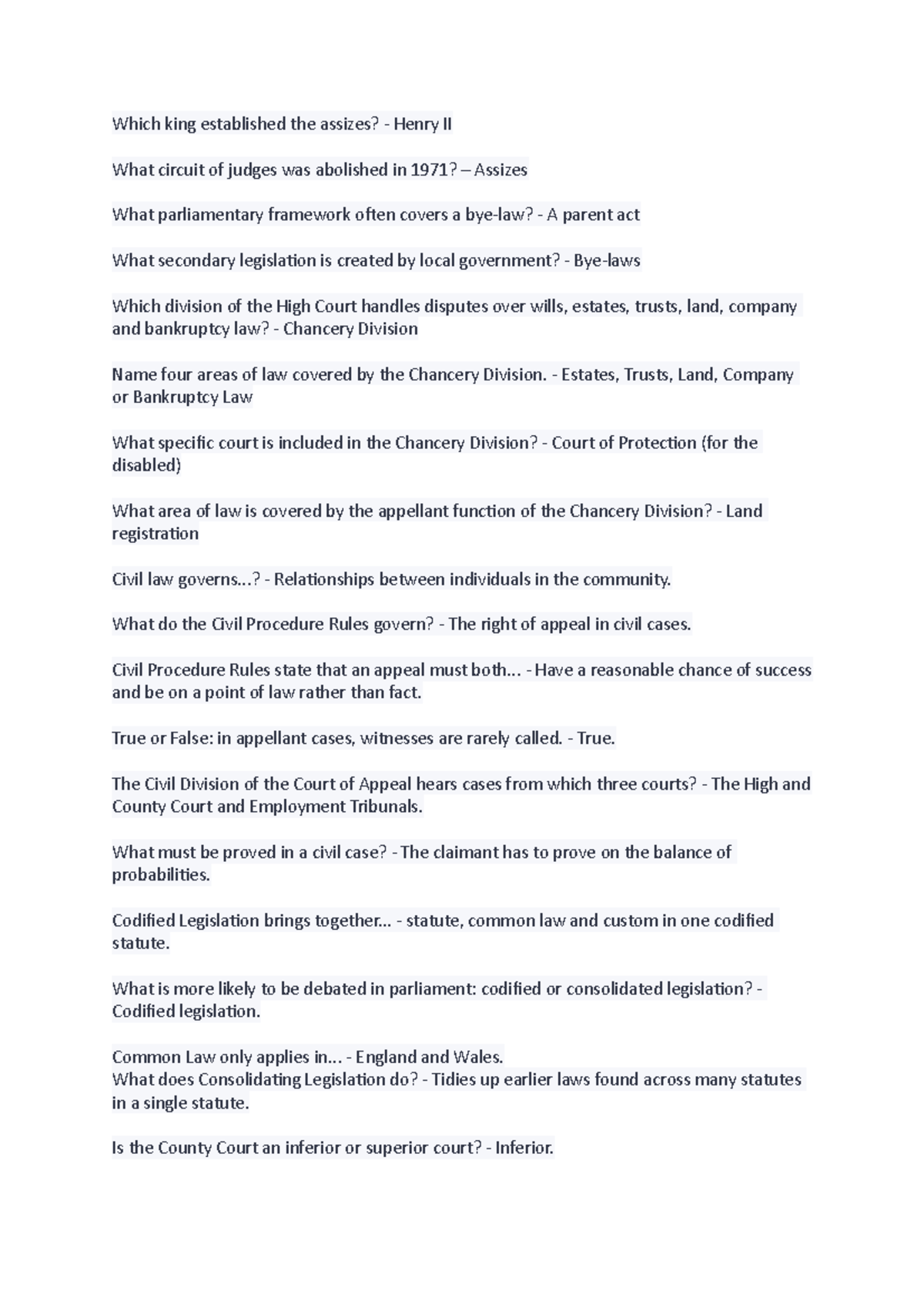 Quizlet flashcards - practice material - Which king established the ...