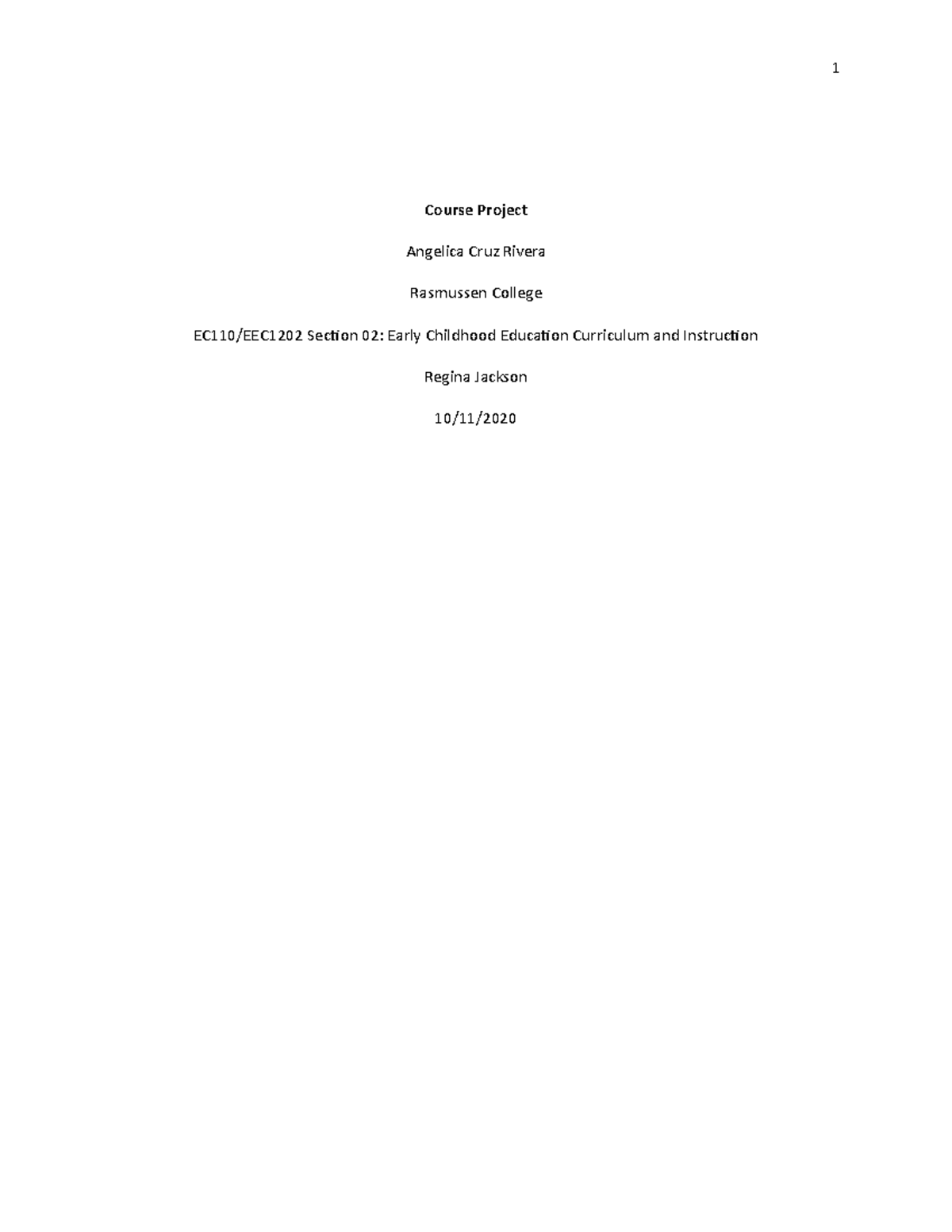 ACruz Rivera Mod1Course Project 10102020 - EEC 1202 - Studocu