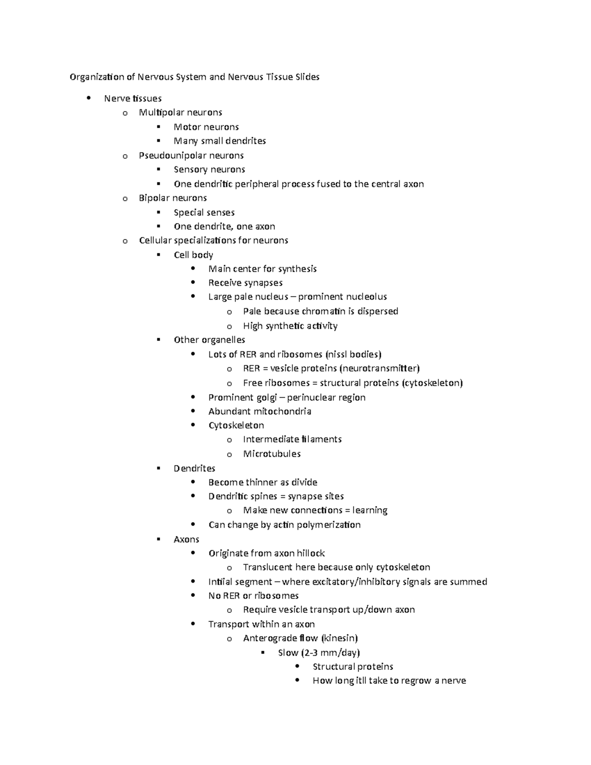 04 ANAT Nervous System and Nervous Tissue - Organization of Nervous ...