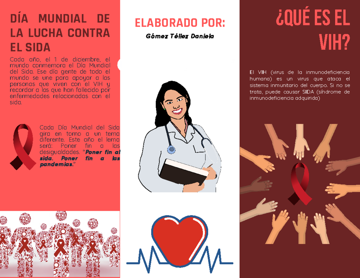 VIH Tríptico - ¿QUÉ ES EL VIH? El VIH (virus de la inmunodeficiencia ...