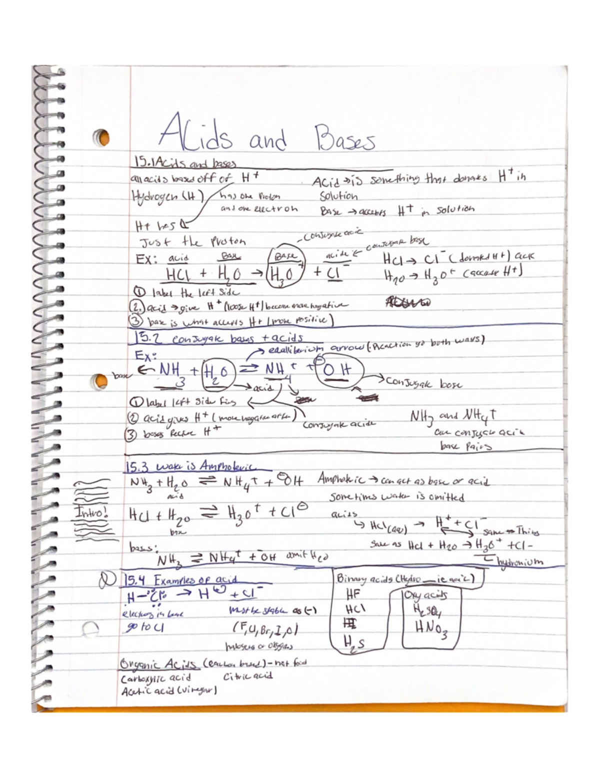 Acids and Bases Pt 1 - CHEM-100 - Studocu