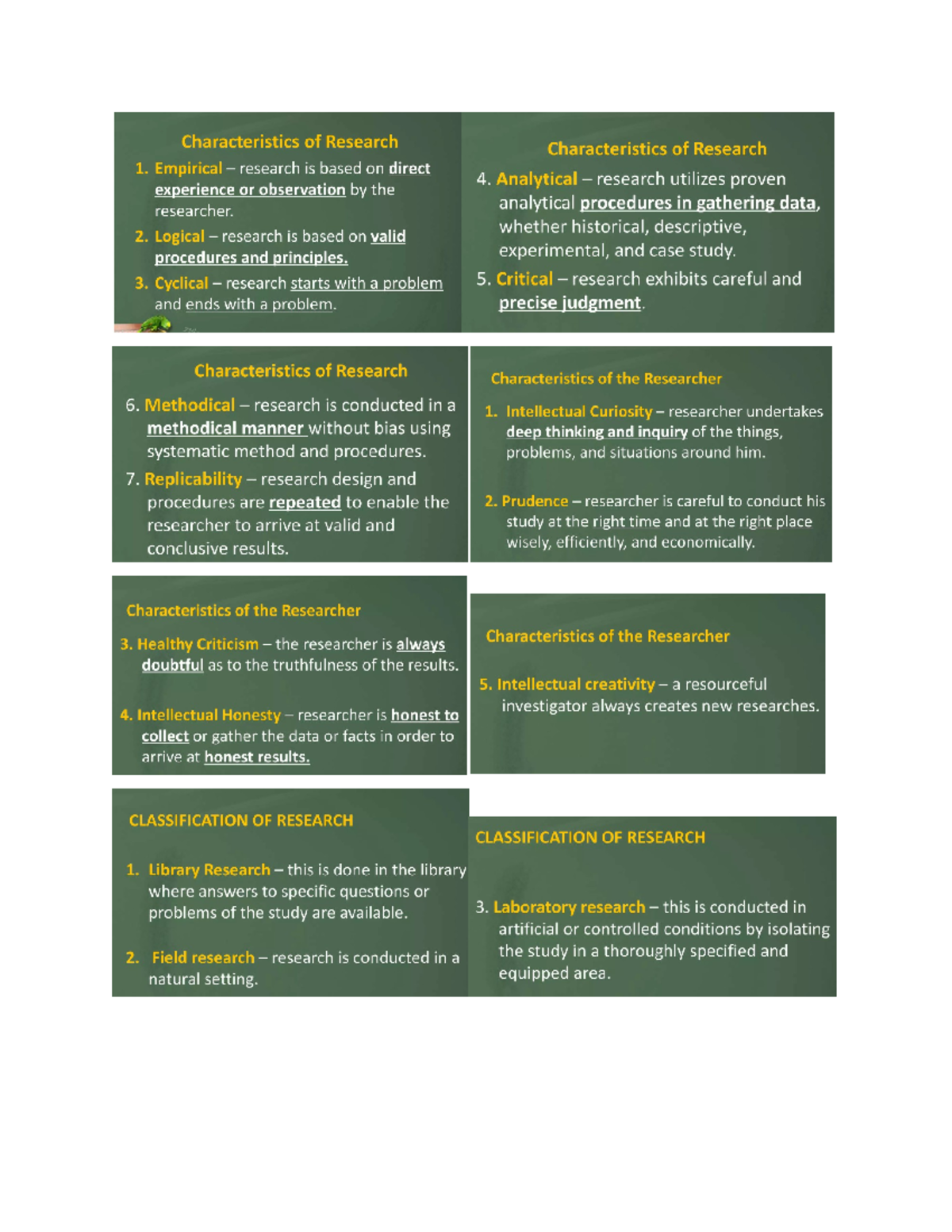 LECTURE IN RESEARCH METHODS - Research - Studocu