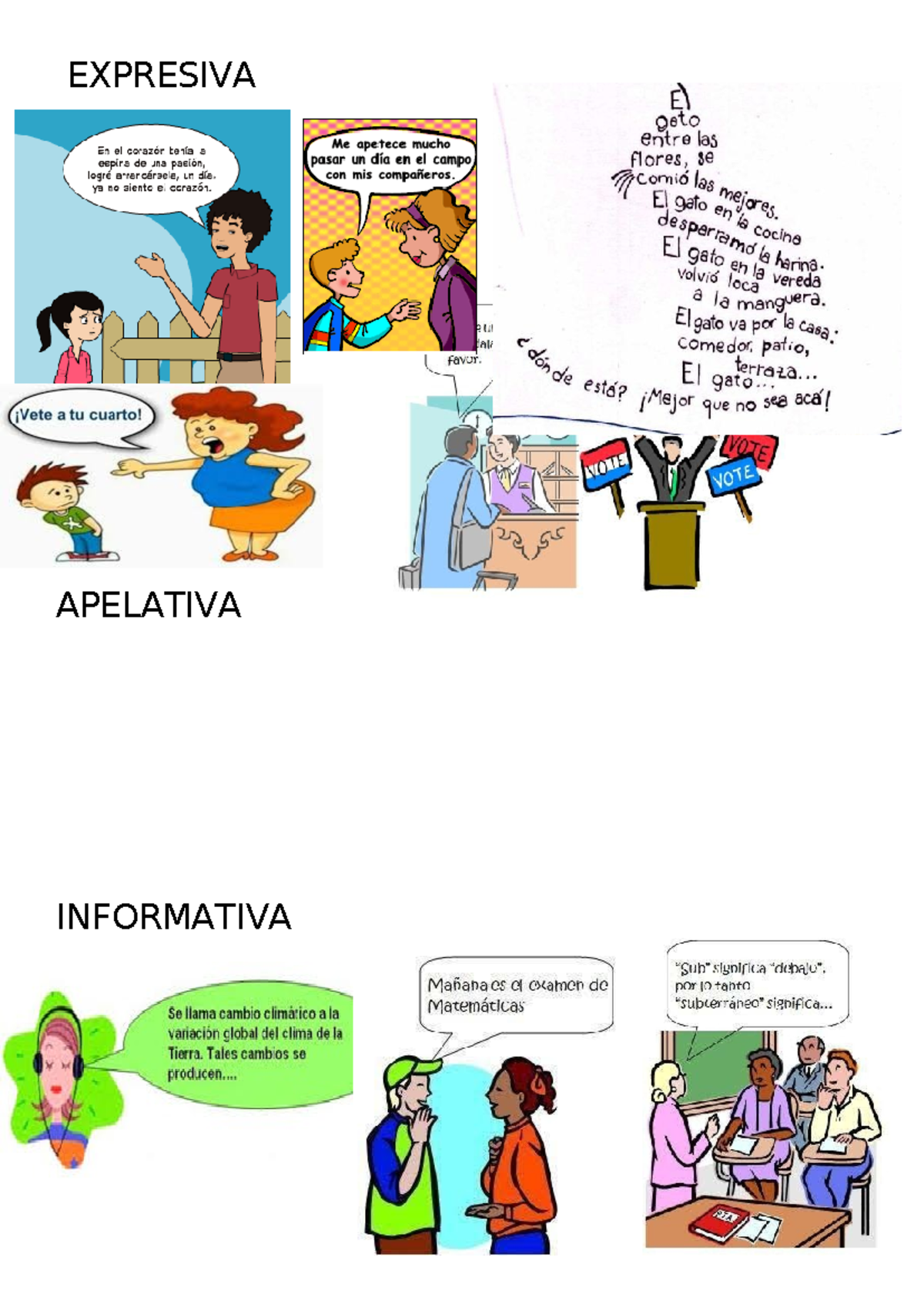 Funciones DE Lenguaje Ejemplos docx - lengua y literatura - EXPRESIVA ...