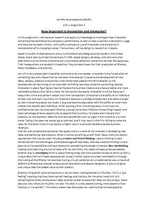 Unit 8 assignment 1 - this document meets all the criteria to achieve a distinction. - Jennifer ...