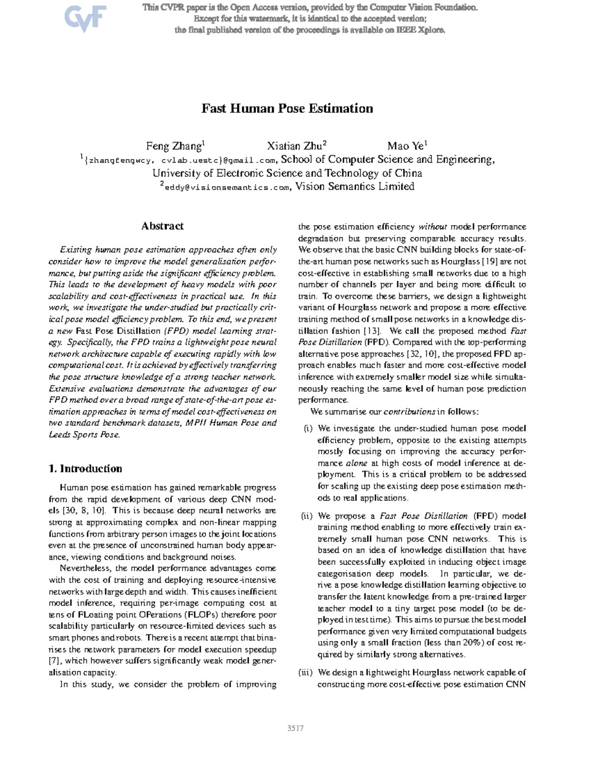 Zhang Fast Human Pose Estimation CVPR 2019 paper - Fast Human Pose ...