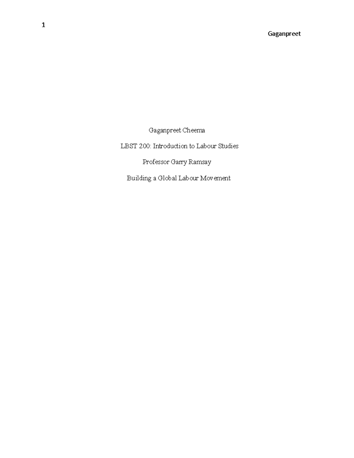 LBST Assignment 3 - Gaganpreet Gaganpreet Cheema LBST 200: Introduction ...