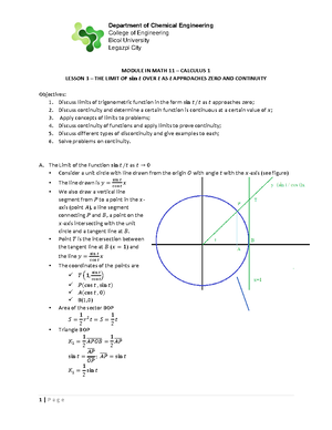Lesson 4 - Introduction to Derivatives and Differentiation - MODULE IN ...