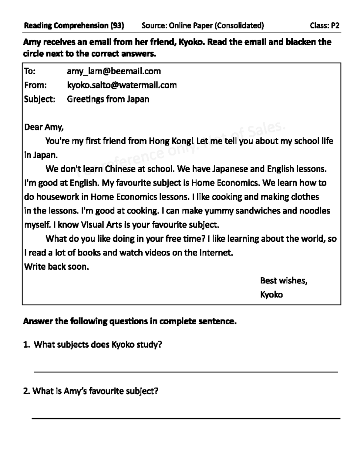 93-98 P2 Reading Comprehension - Language In Society - Studocu