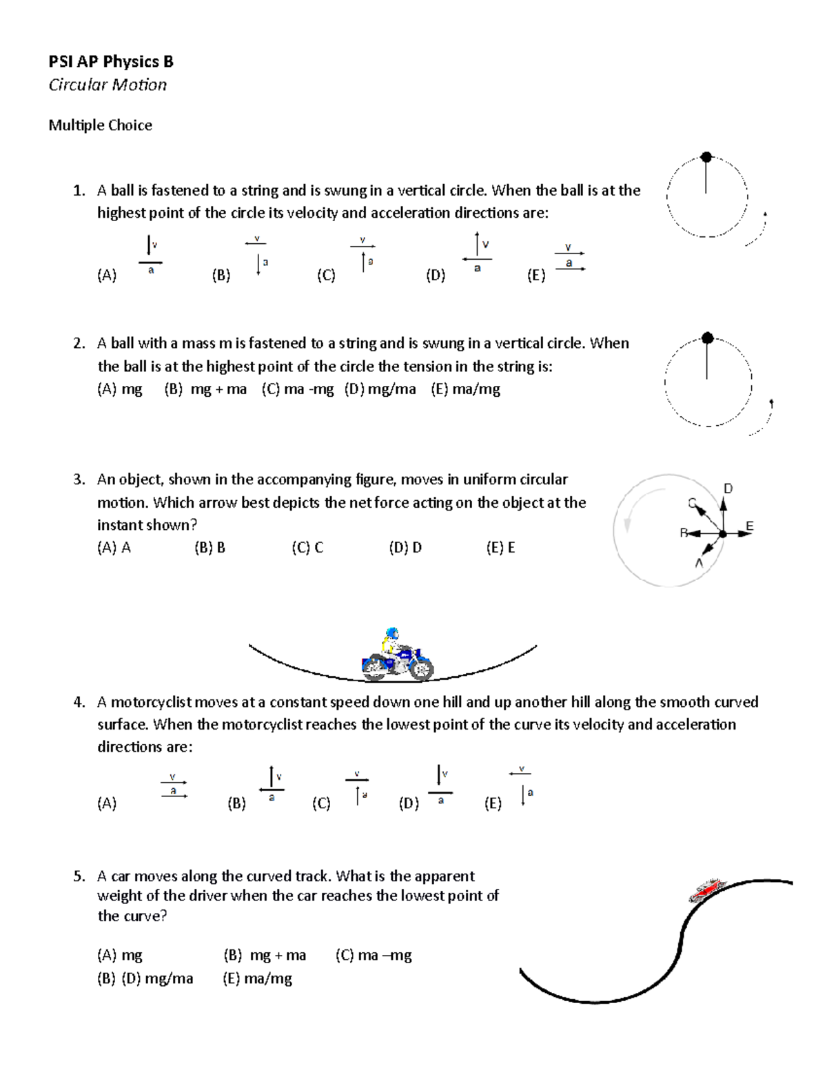 Circular Motion Practice Problems-2013-07-18 - PSI AP Physics B ...