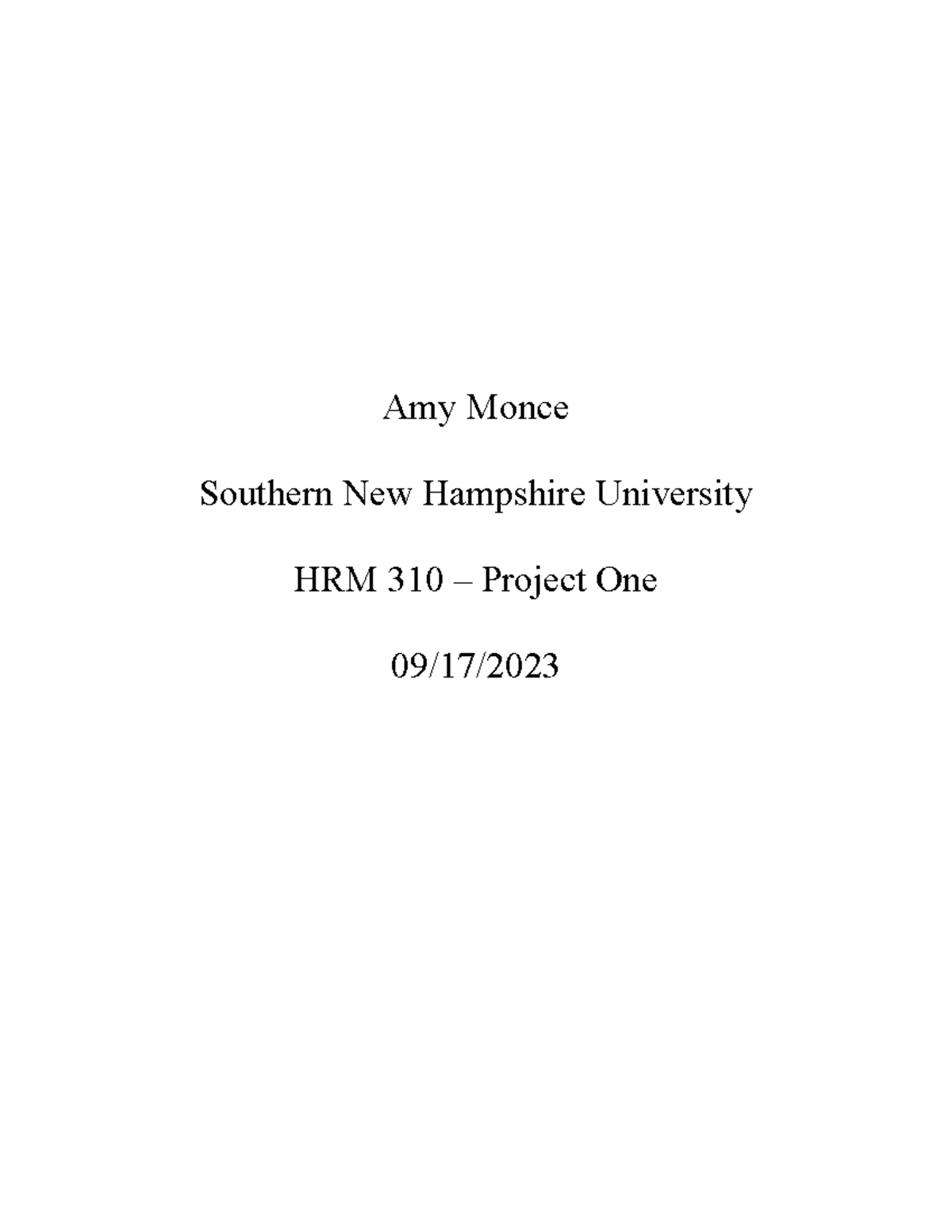 Project One - What can and can't be done in unions - Amy Monce Southern ...