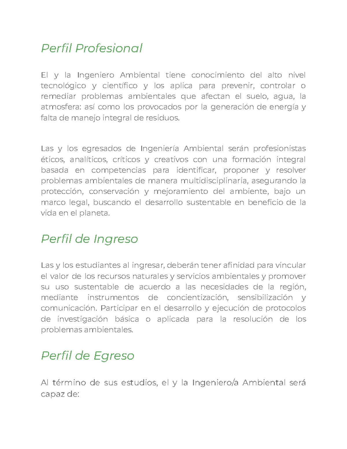 Perfil Profesional - sdsdsds - Perfil Profesional El y la Ingeniero ...