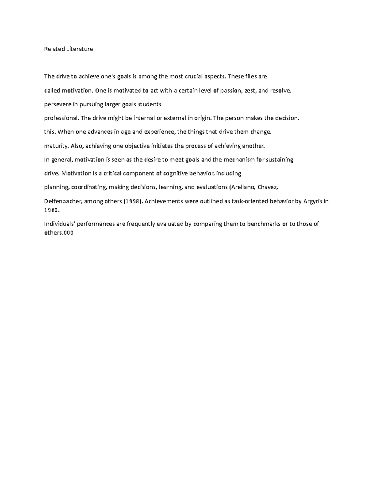 Related Literature - RRL FOR THESIS ABT ACADEMIC ACHEIVEMENT - Related ...