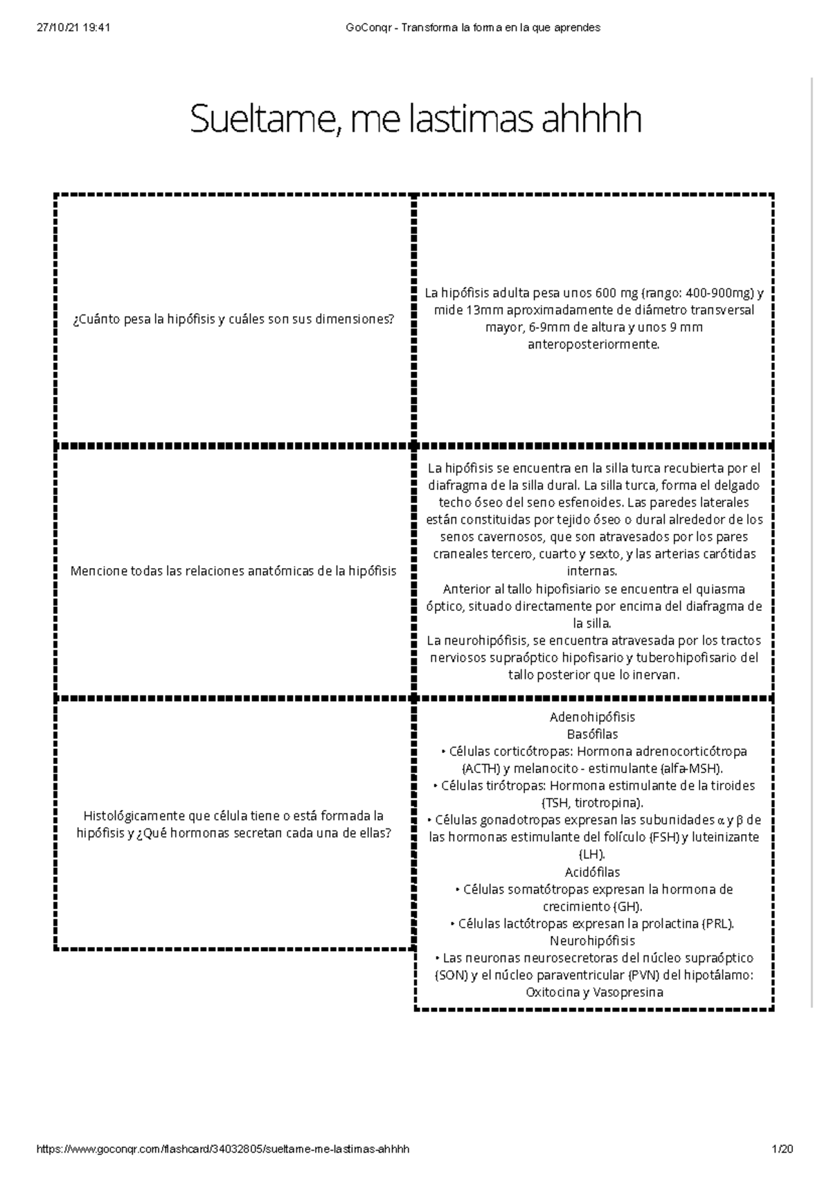 Sueltame, me lastimas ahhhh Conjunto de Fichas - ¿Cuánto pesa la ...