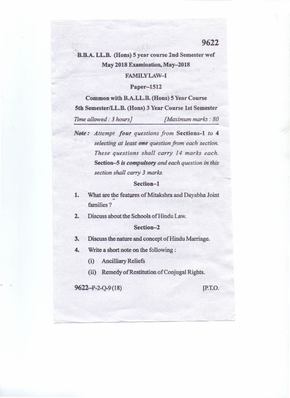 BA LLB May 2018 - Ballb - 9622 ZYXWVUTSRQPONMLKJIHGFED B .B .A. L L .B ...