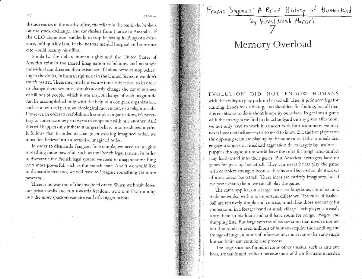Chapter 7-Memory Overload - rIB Sapiens the secretaries in the nearby ...