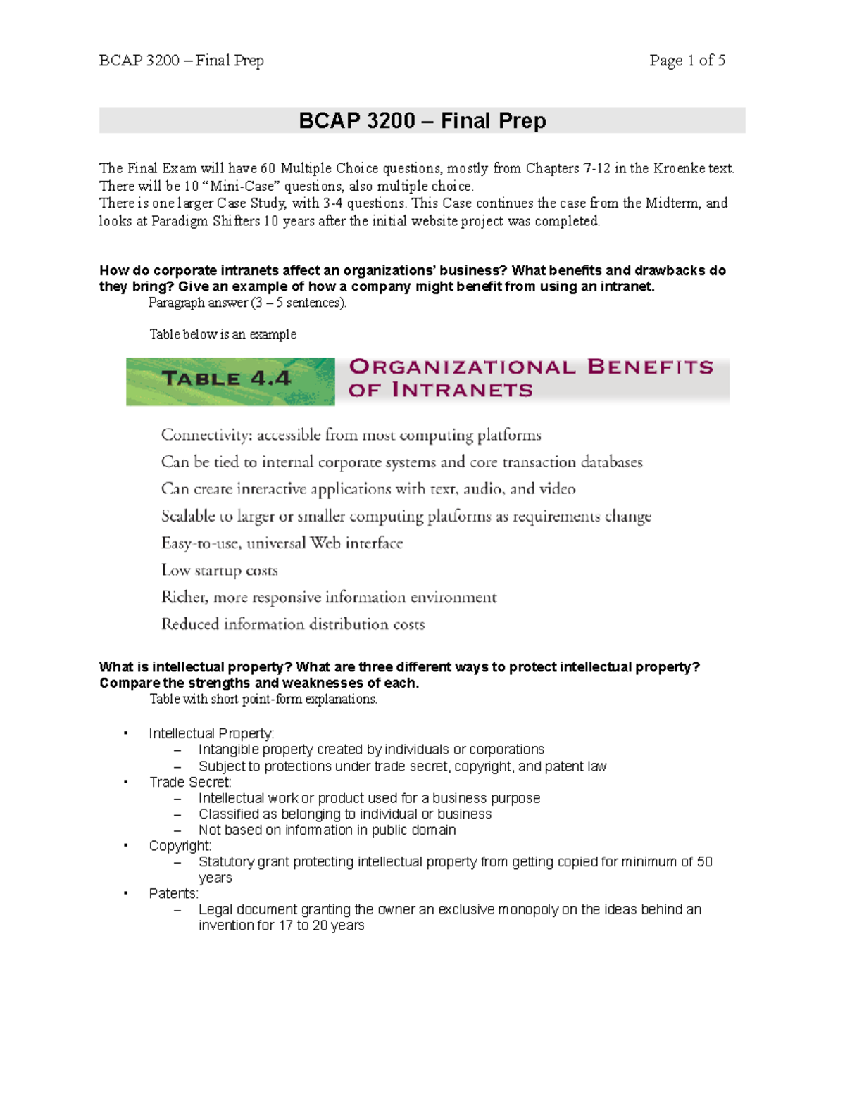 BCAP3200 - Final Prep - Sample Questions and Case - Answer KEY (1).docx ...