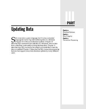 SQL (24) - SQL - 27 The Future of SQL S - Studocu