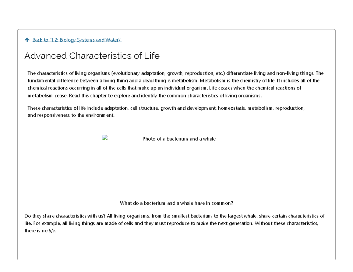 1.2 Biology Systems and Water - Back to '1: Biology Systems and Water ...