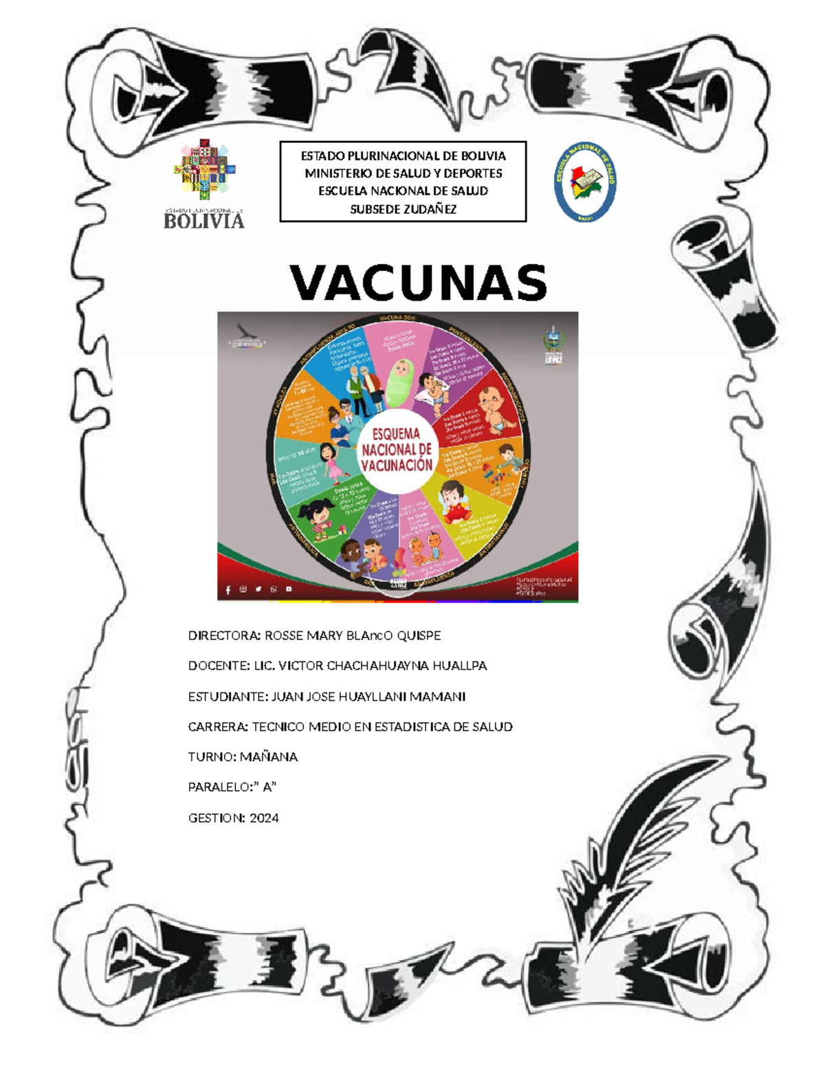 Vacunas - sdfsdfds - ESTADO PLURINACIONAL DE BOLIVIA MINISTERIO DE ...