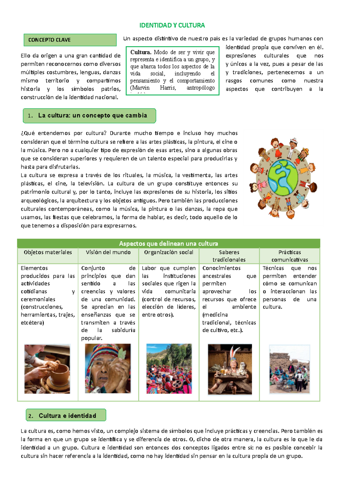 Identidad Y Cultura 1, 2, 3, 4 - IDENTIDAD Y CULTURA Un aspecto ...