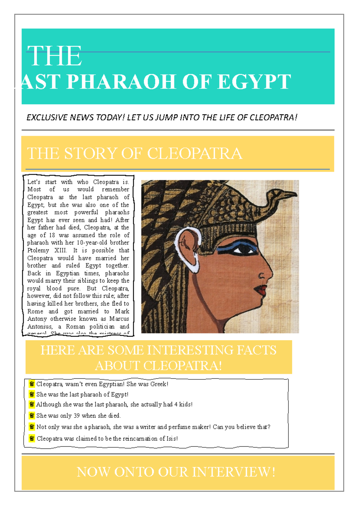 THE Story OF Cleopatra - its abour maths - THE LAST PHARAOH OF EGYPT ...