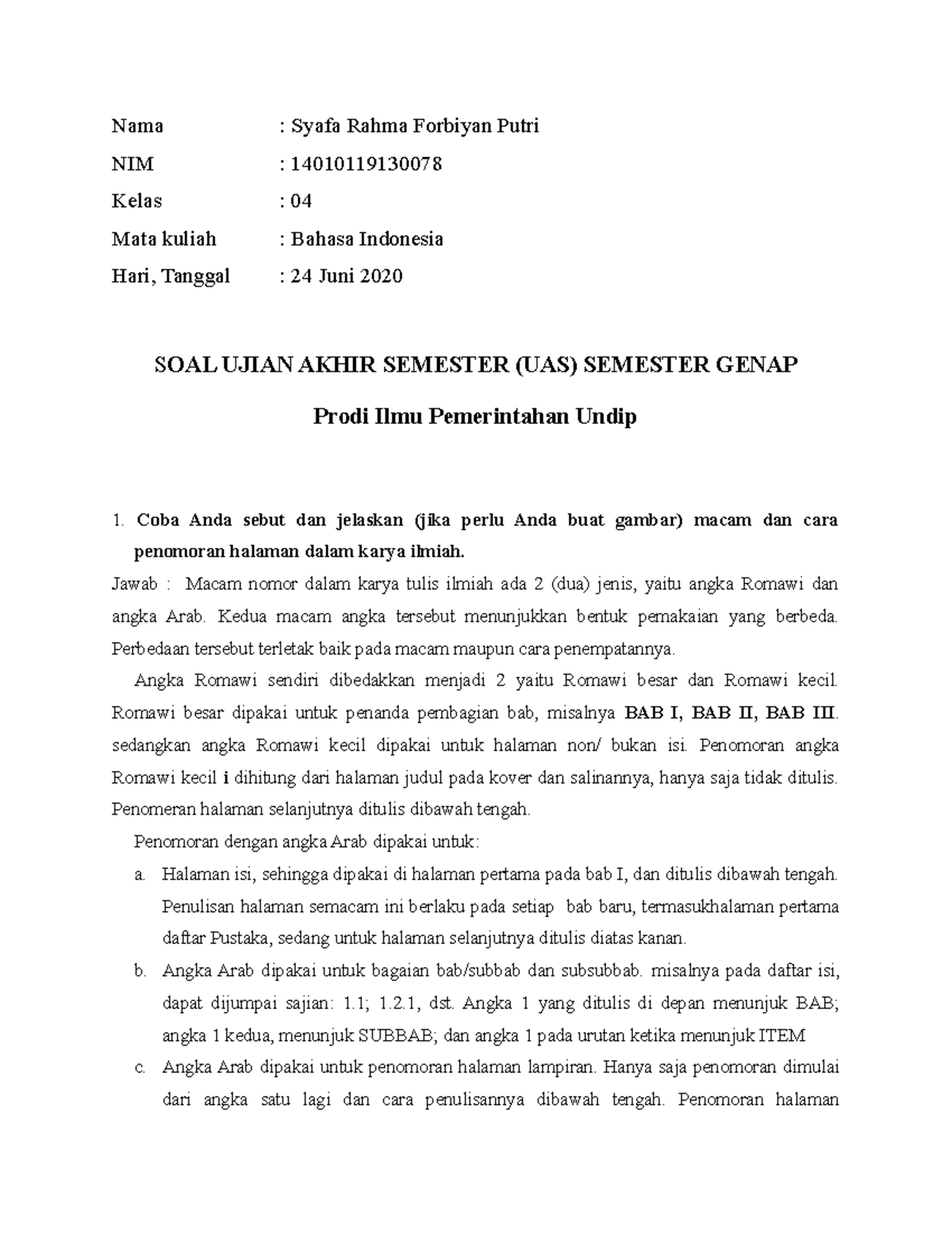 Energi Konservasi Lahan - Nama : Syafa Rahma Forbiyan Putri NIM ...