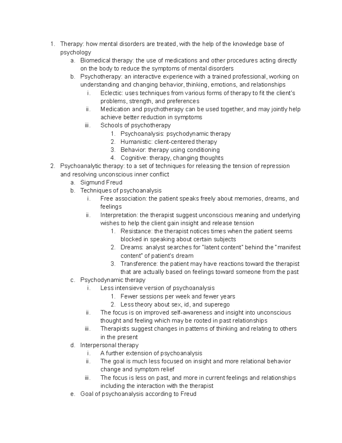 (psych final) #7 Therapy - 1. Therapy: how mental disorders are treated ...