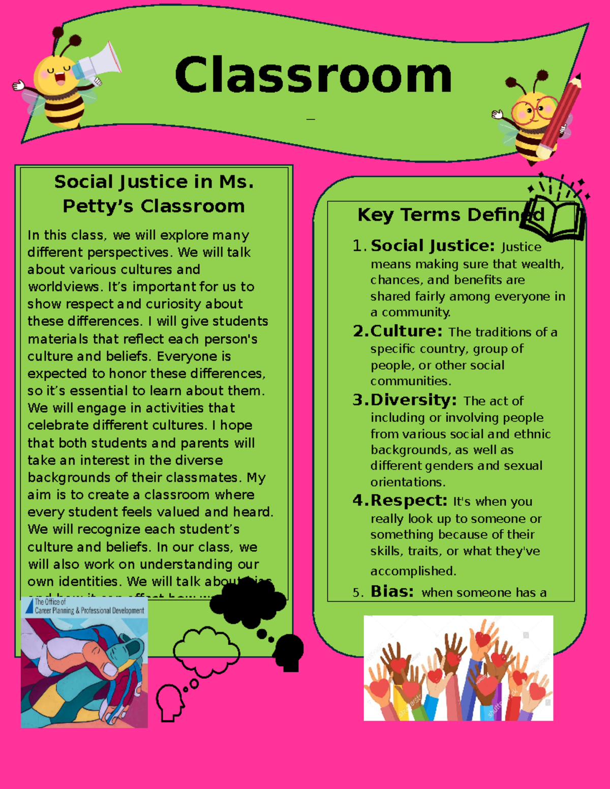 Social Justice Newsletter - Classroom Newsletter Social Justice in Ms ...
