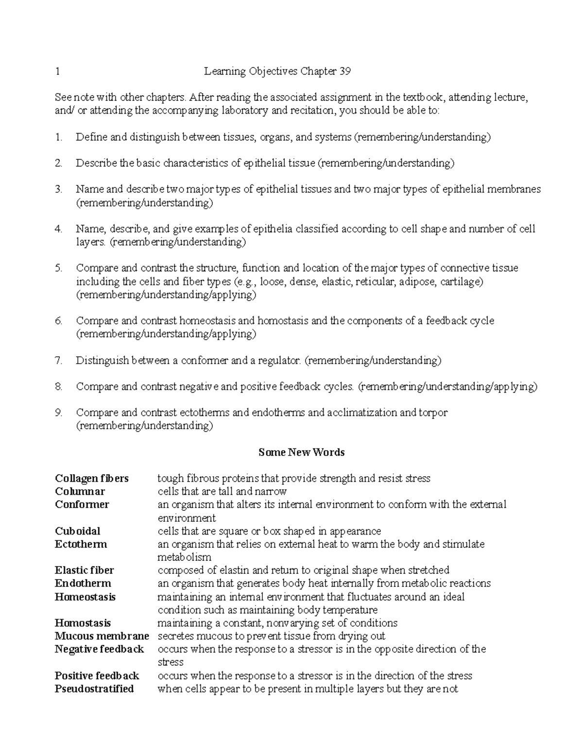 Chap 39 SM20 - lecture notes chapter 39 - 1 Learning Objectives Chapter ...