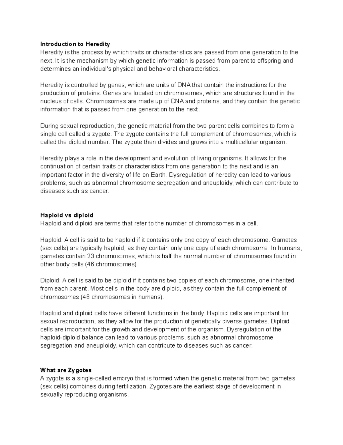 Mendelian Genetics - Biology - Introduction to Heredity Heredity is the ...