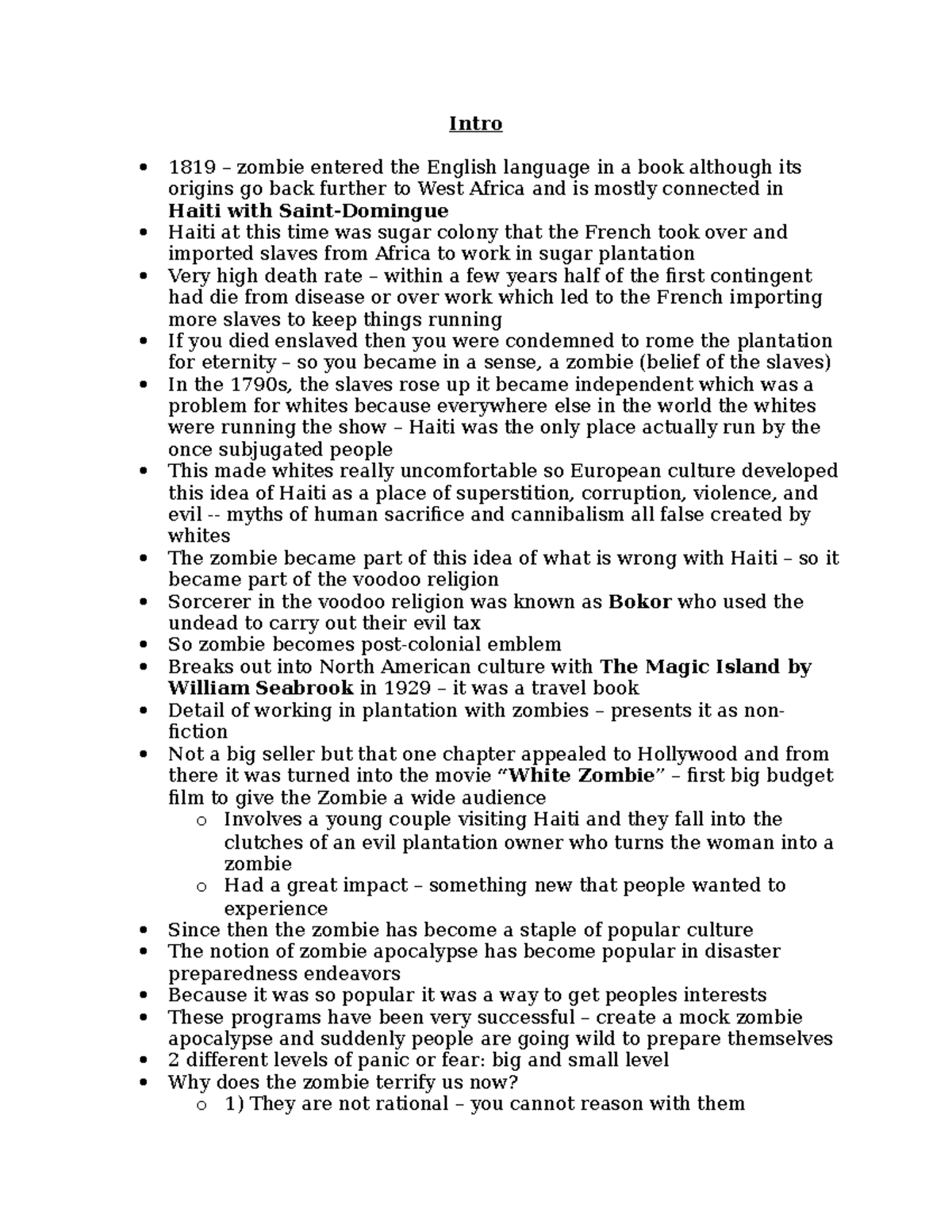 Intro - zombie apocalypse - Intro 1819 – zombie entered the English ...