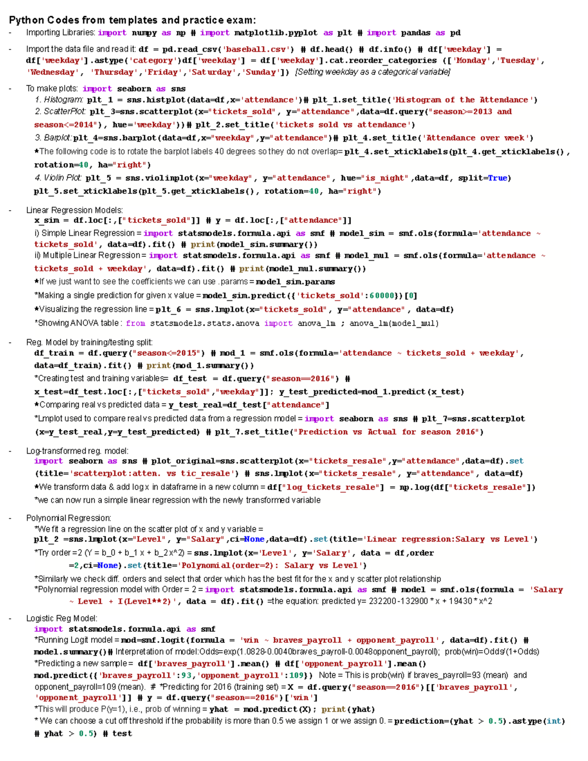Commm 414 Cheat Sheet - ih;oukjb njnjn jn njn - Python Codes from ...